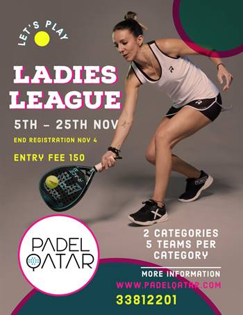 LADIES ONLY PADEL QATAR LEAGUE ROUND 1